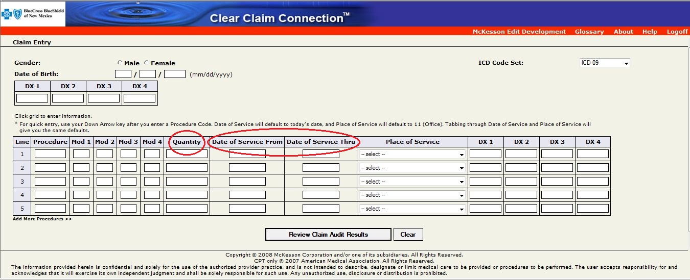 ClaimsXten TM enhanced C3 screen